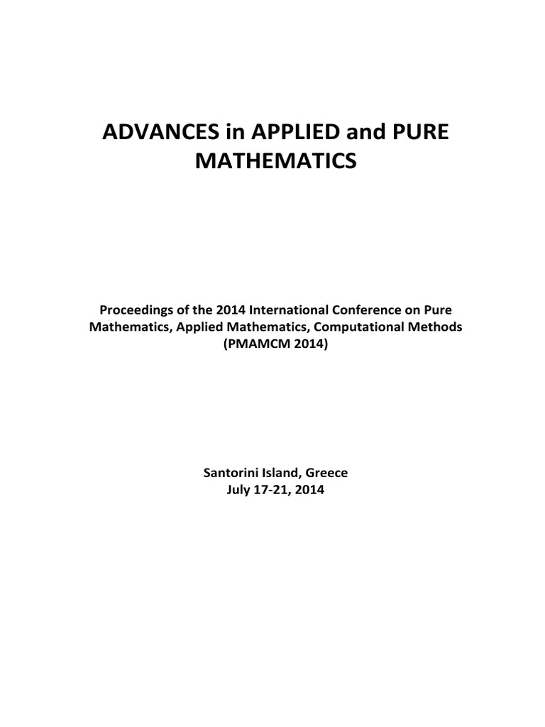 Pure and Applied Mathematics | PDF | Vector Space | Basis (Linear Algebra)