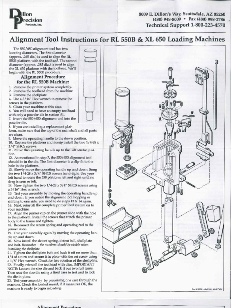 Dillon Alignment Tool Instructions | PDF