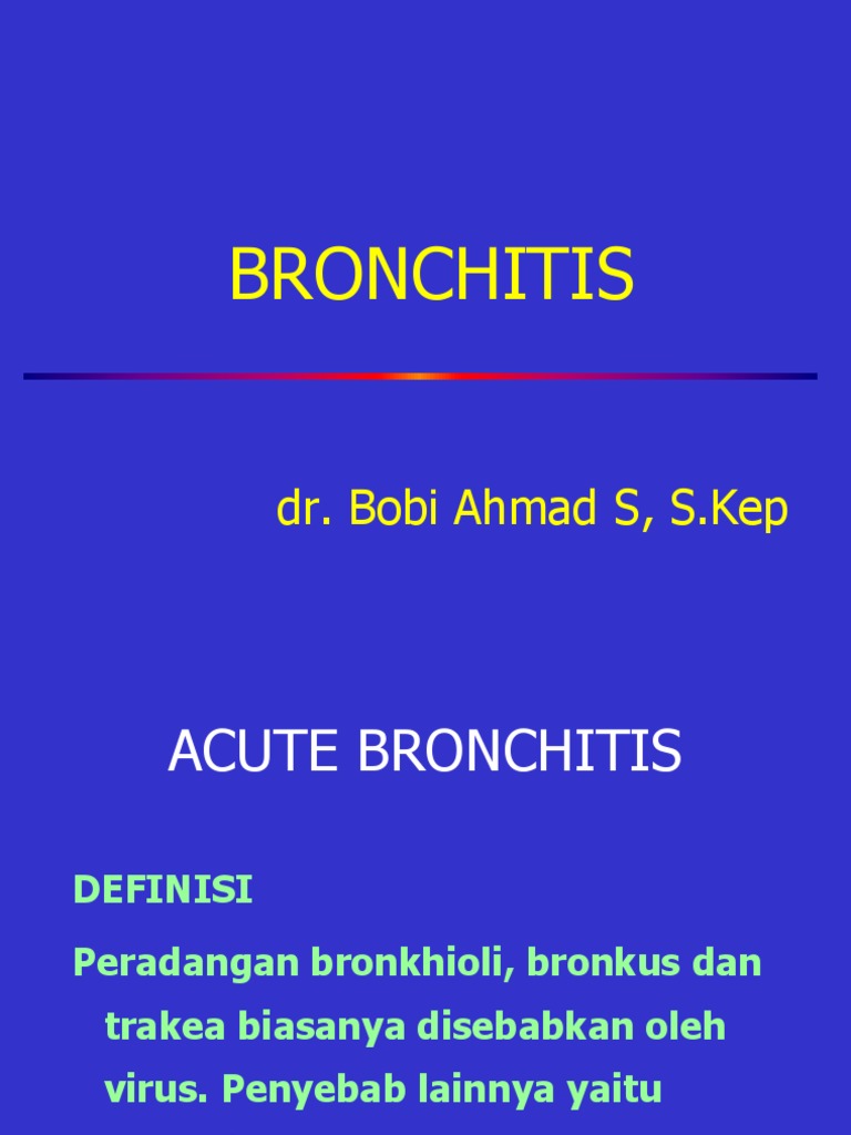 Bronchitis | PDF