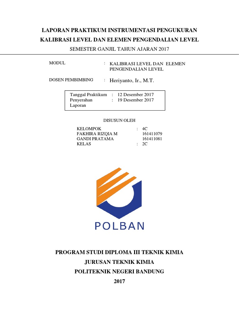 Laporan Praktikum Instrumentasi Pengukuran Level 4C | PDF | Seni