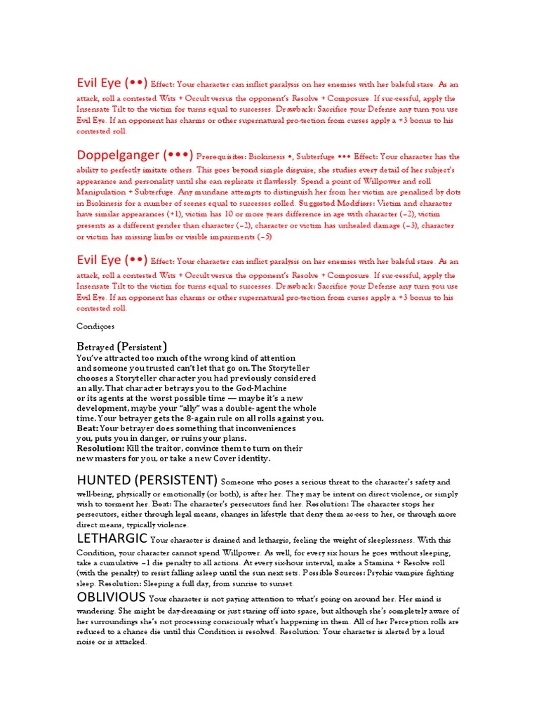 Evil Eye ( - ) : Hunted (Persistent) | PDF | Bleeding