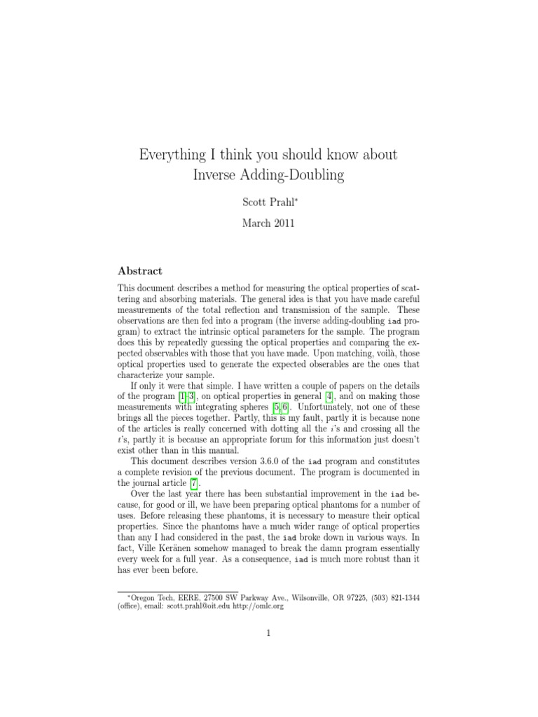 Everything I Think You Should Know About Inverse Adding-Doubling - S ...