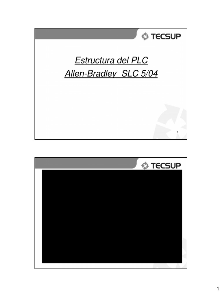 03 Introducción Al PLC AB Slc-504 | PDF | Señal analoga | Unidad ...