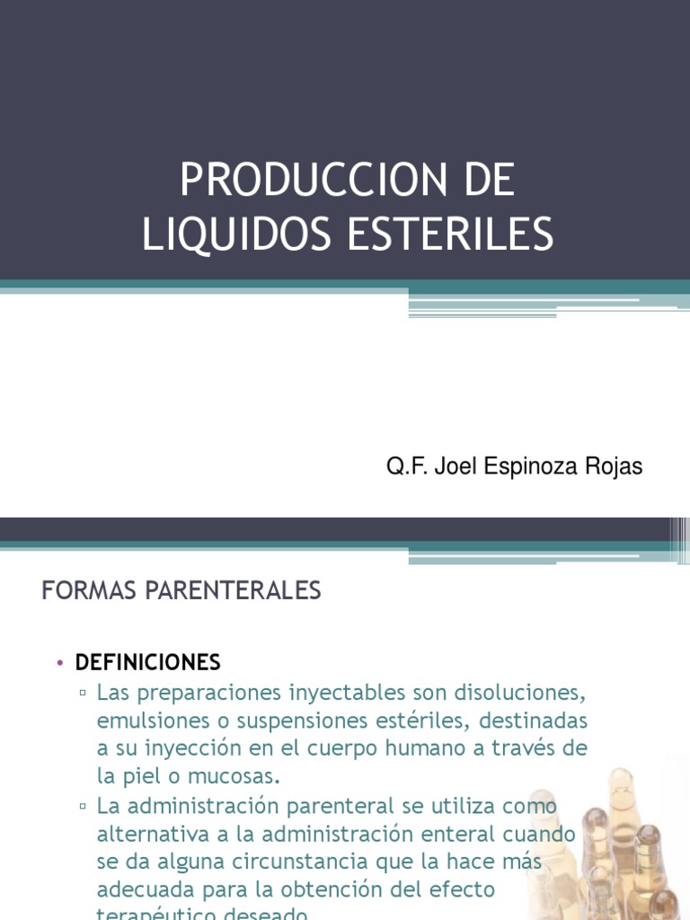 Productos Liquidos Esteriles Agosto 2013 | PDF | Esterilización (Microbiología) | Filtración