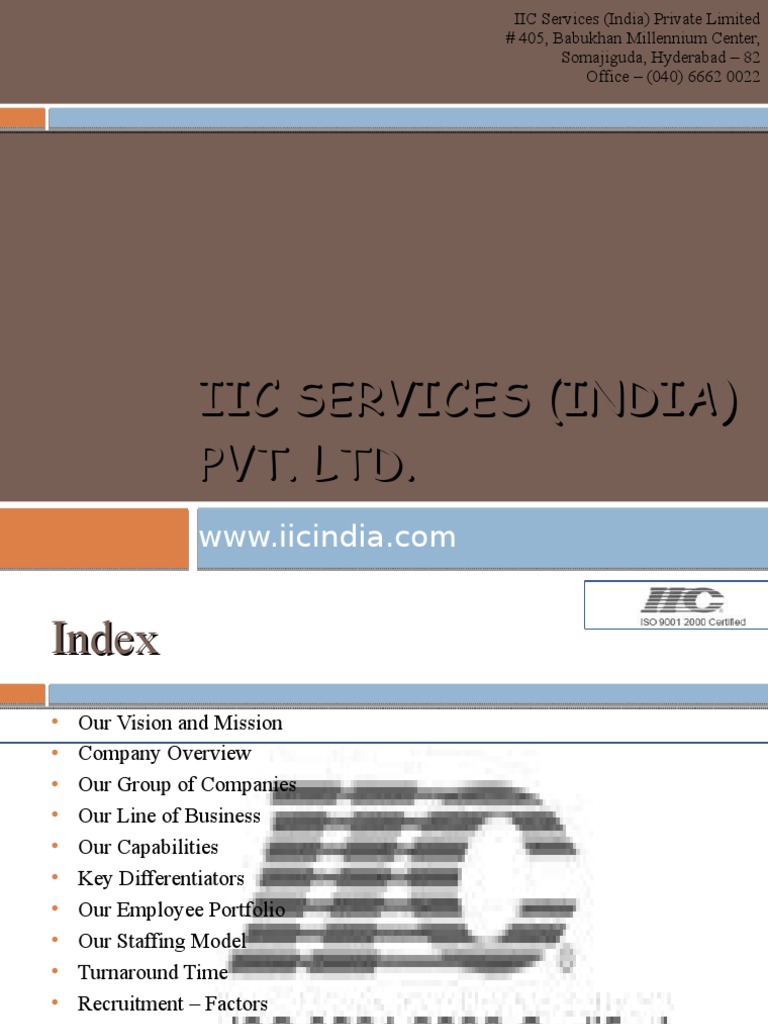 IIC Services: IT Staffing Solutions Overview | PDF | Recruitment ...