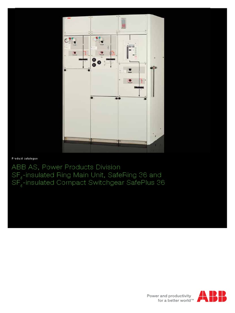 Catalogue Safering - Safeplus 40 - 5kv 1vdd006114 (Ver 2011) | PDF ...