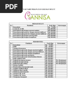 List Alat Dan Bahan Klinik Gigi | PDF