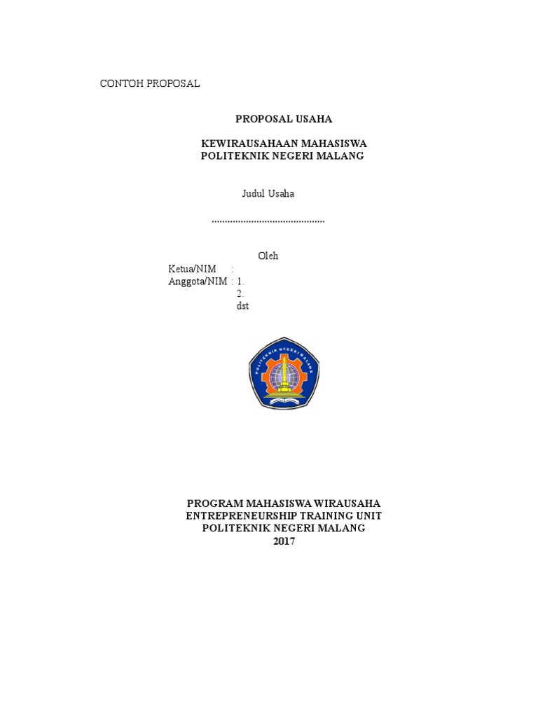 Contoh Proposal - PMW 2017 | PDF