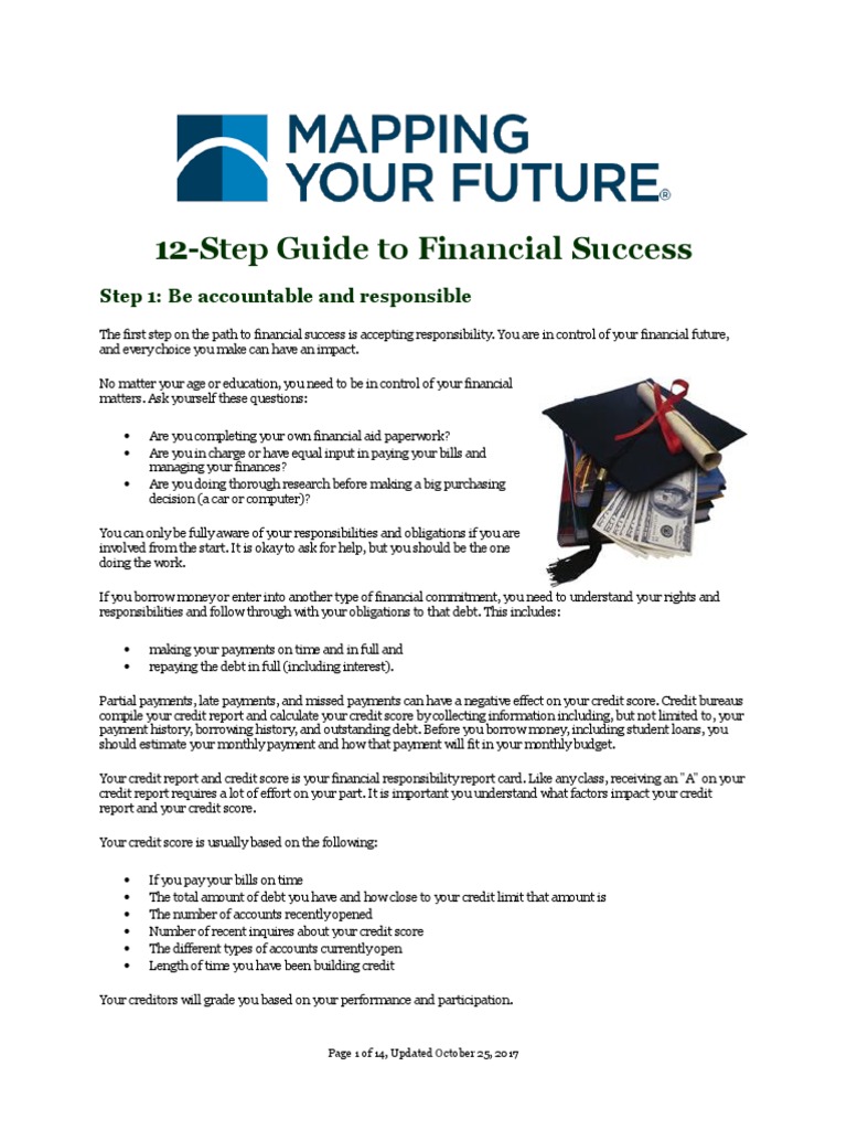 12 Steps to Achieve Financial Success | PDF | Credit History | Loans