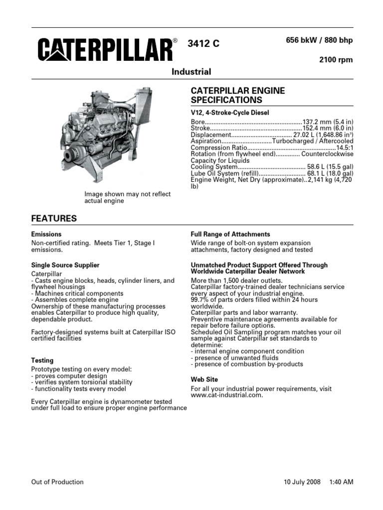 Spec Sheet | Engines | Horsepower