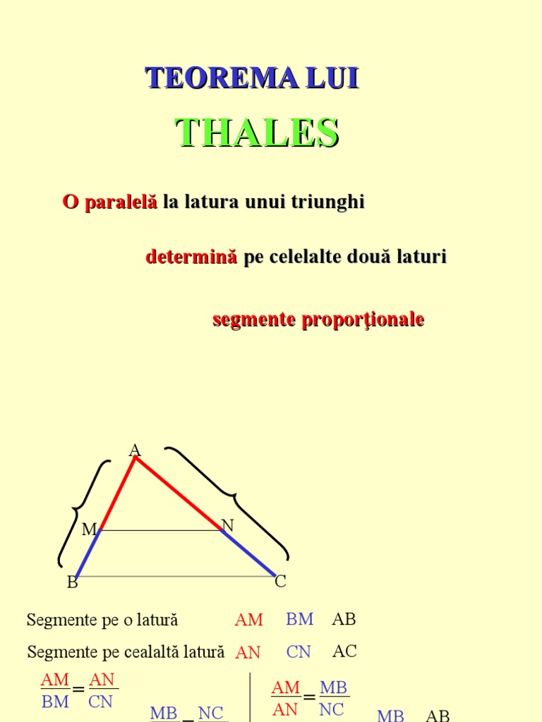 Teorema De Thales