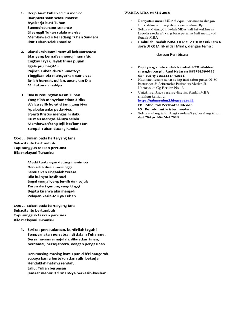 Kerja Buat Tuhan Selalu Manise | PDF
