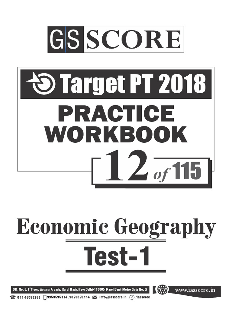 Test - 12 - Economic Geography - Test-1 | PDF | Biomass | Organic Matter