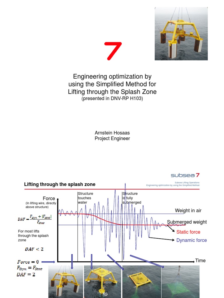 9 - Simplified Method - Subsea Lifting Operations | PDF | Buoyancy | Drag (Physics)