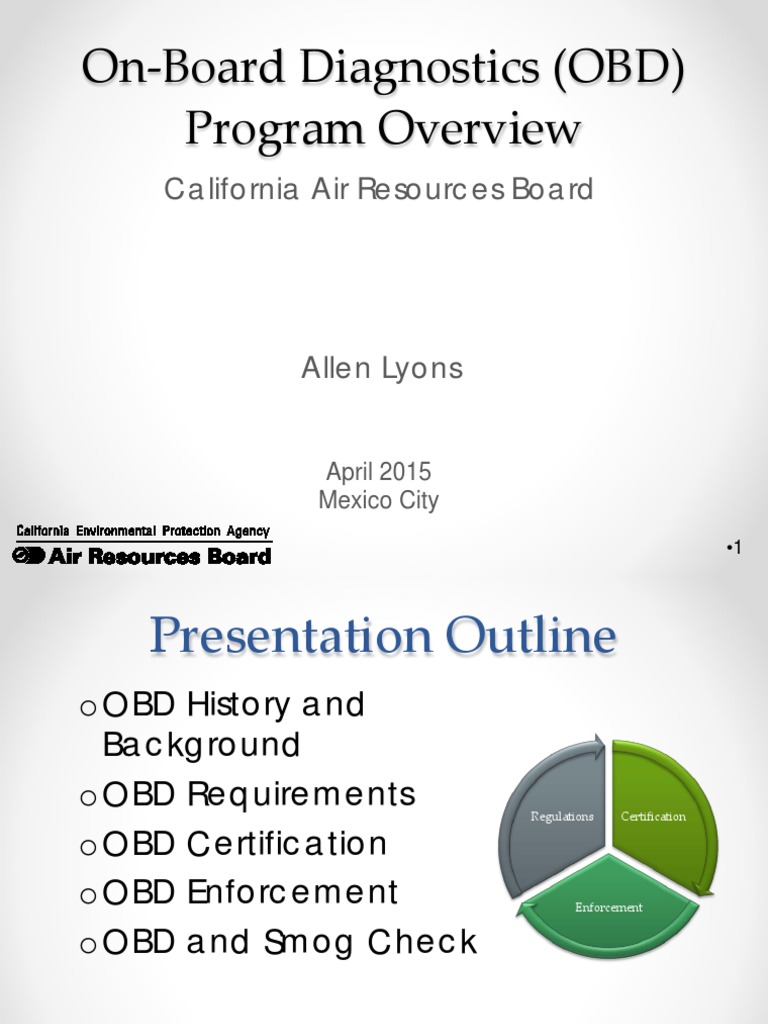 The Role of On-Board Diagnostics in Maintaining Low Vehicle Emissions ...