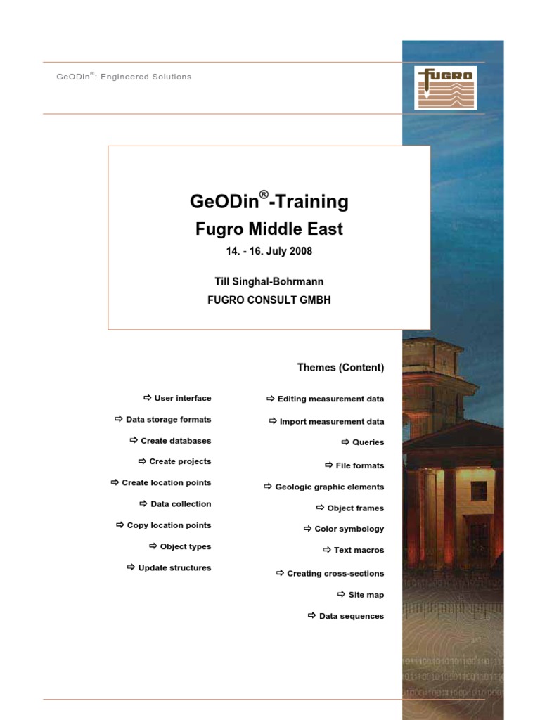 July2008 - Geodin Training Fme | PDF | Databases | Icon (Computing)