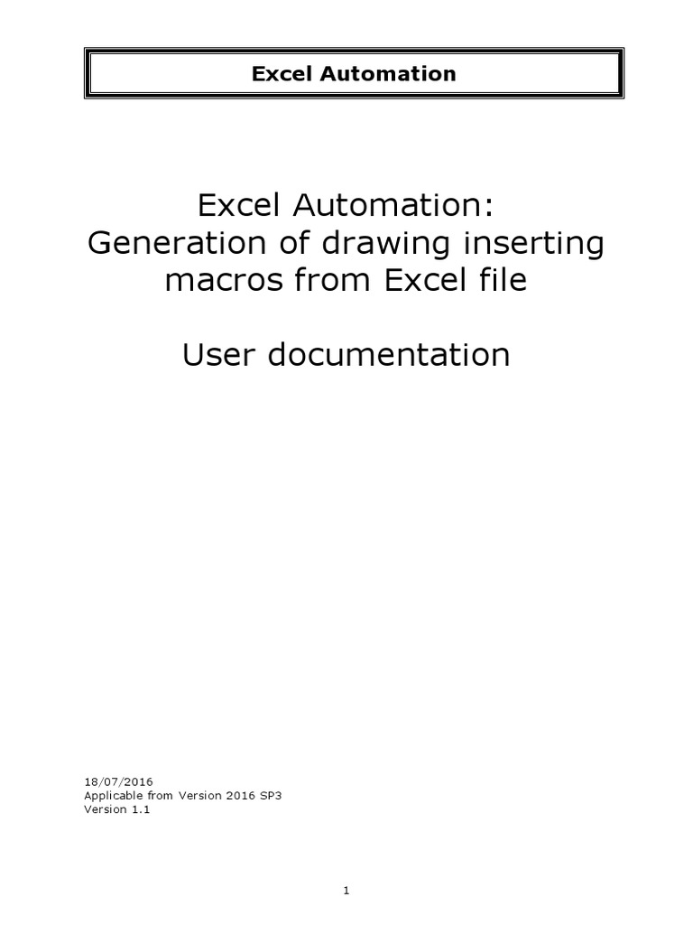 Excel Automation en | PDF | Microsoft Excel | Variable (Computer Science)
