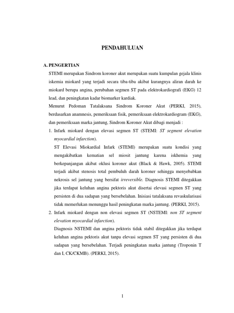 Pemahaman STEMI: Gejala dan Penyebab | PDF
