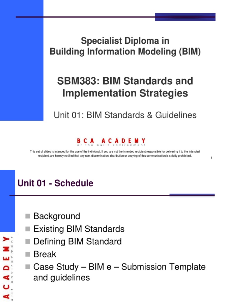 SBM383 - Unit 01 - BIM Standards Guidelines | PDF | Building ...