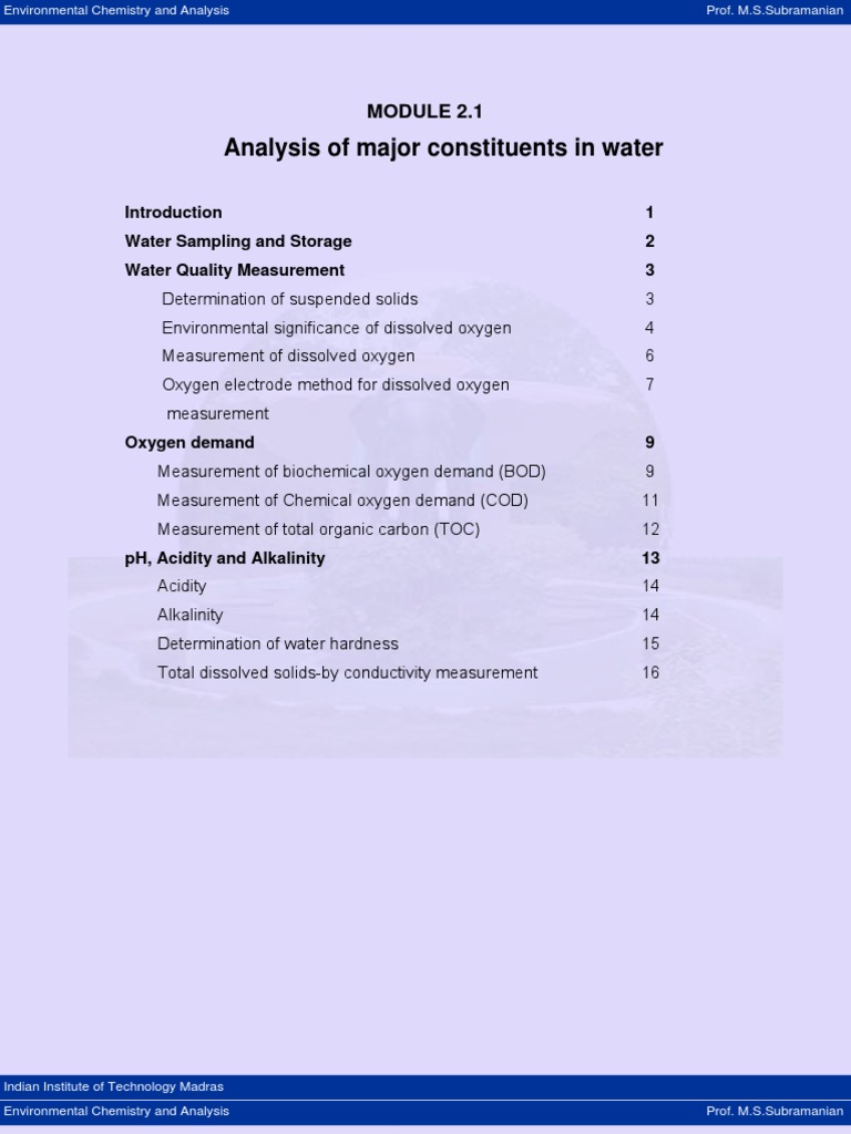 Water Treatment | PDF