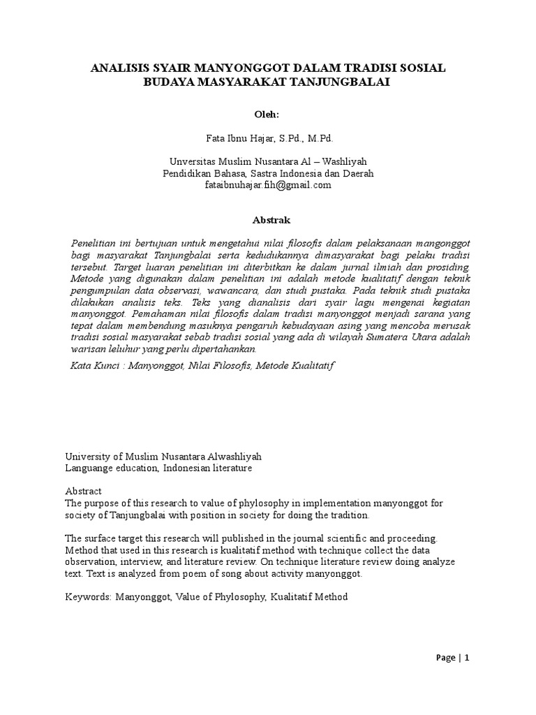 Jurnal Sosial Humaniora | PDF