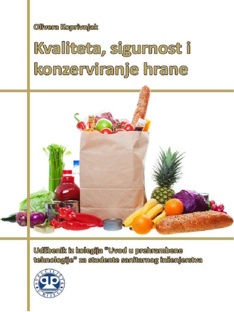 Kvaliteta Sigurnost I Konzerviranje Hrane PDF | PDF