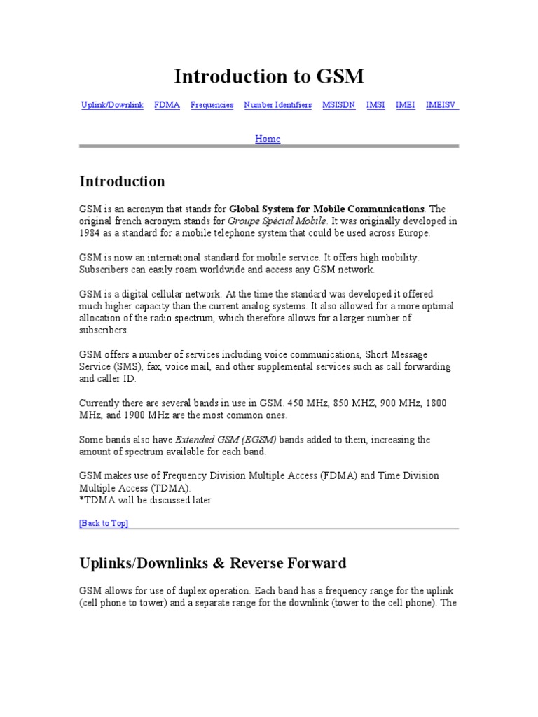 GSM For Dummies | PDF | Telecommunications Standards | Telecommunications