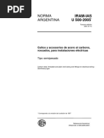 IRAM - IASU500 - 2502 - 08 Caños Conduccion Comunes | PDF | Acero | Sector secundario de la economía