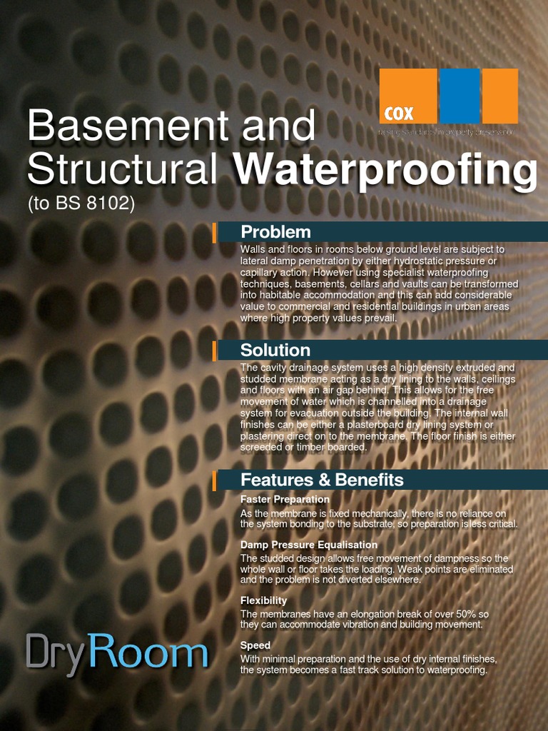 Basement And Structural Waterproofing Pdf Pdf Basement Wall