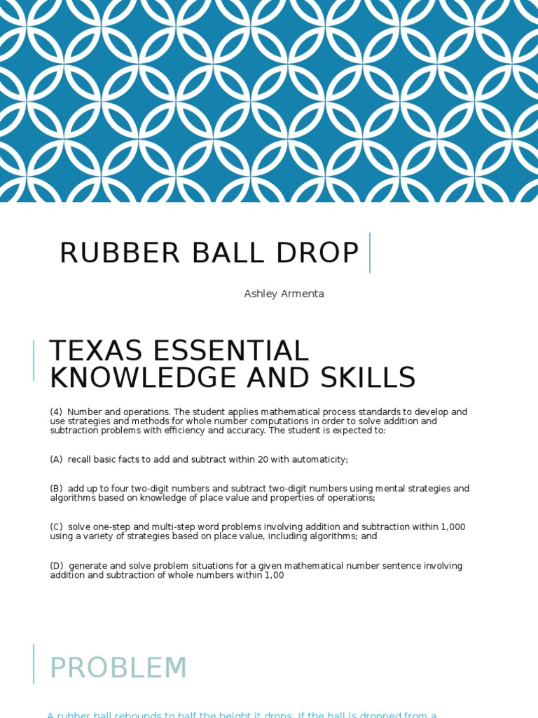 Rubber Ball Drop | PDF | Subtraction | Discrete Mathematics
