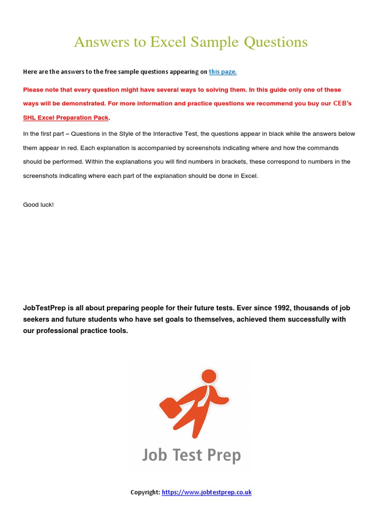 Excel Imp Question and Ans | PDF | Spreadsheet | Question