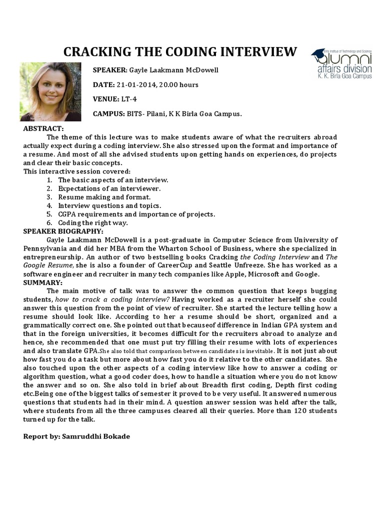 Cracking The Coding Interview-Gayle McDowell | PDF | Computer Programming | Computing