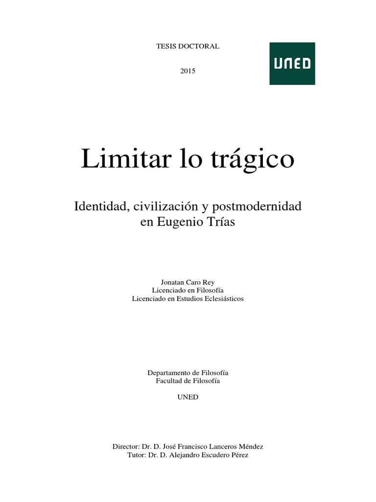 CARO REY Jonatan Tesis Sobre Trias | PDF | Ideologías | Karl Marx