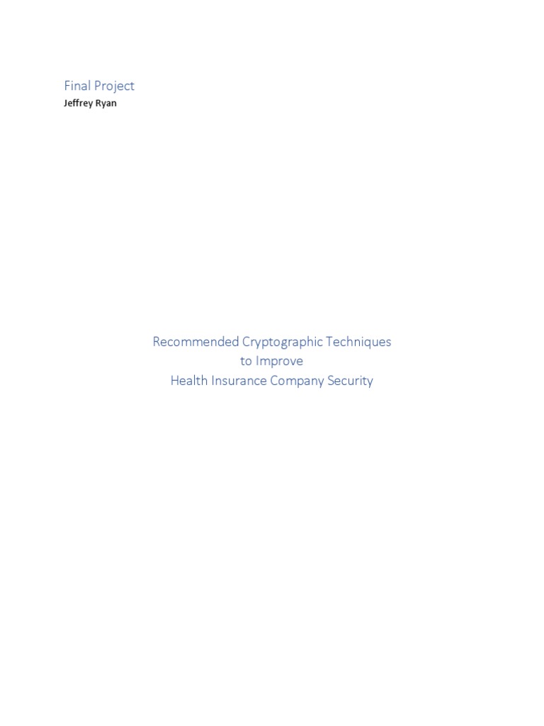 Cryptography - Final Project | PDF | Cryptography | Transport Layer ...