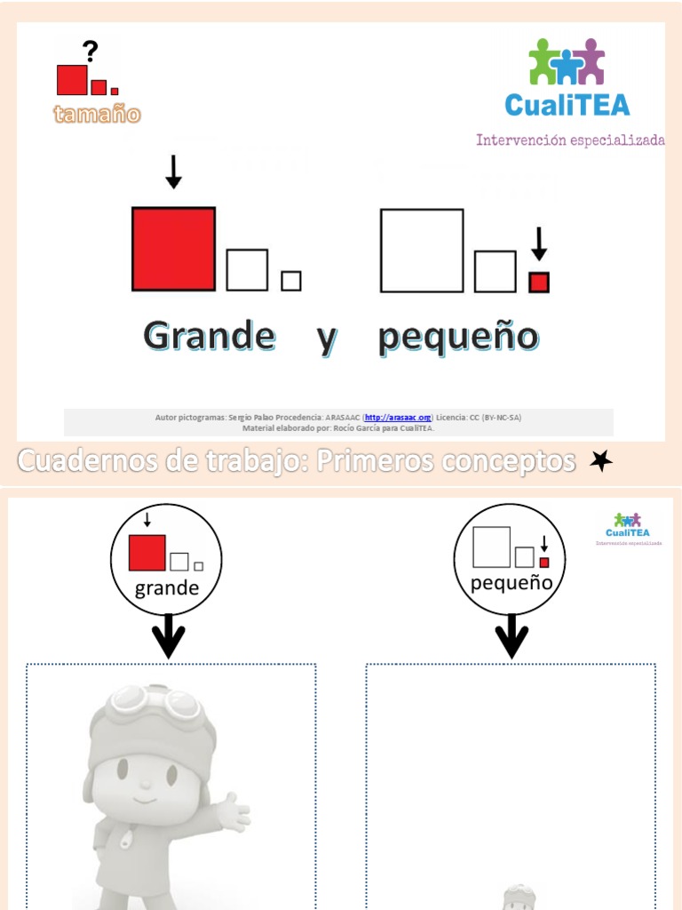 Conceptos de Grande y Pequeño para Niños | PDF | Cognición | Aprendizaje