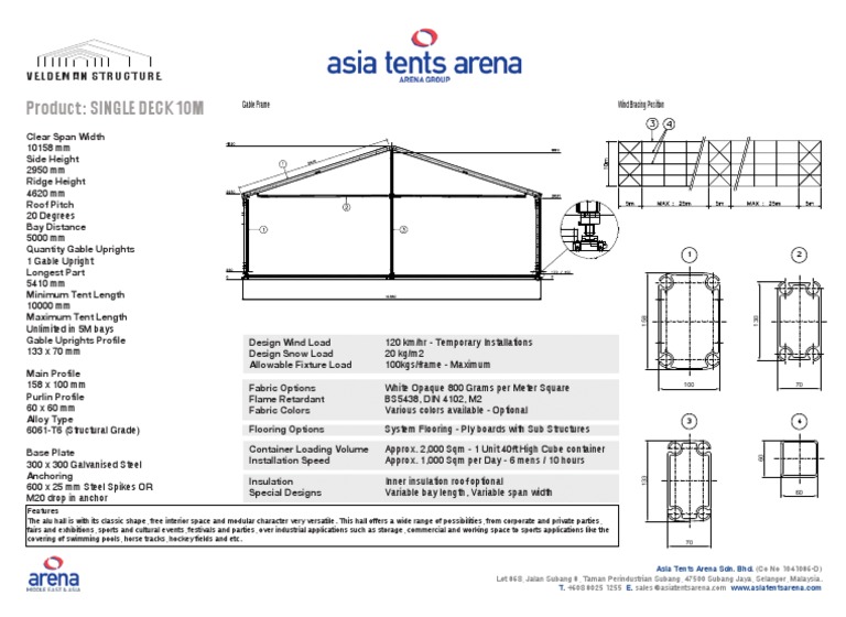 Tent Elevation | PDF | Tent | Roof
