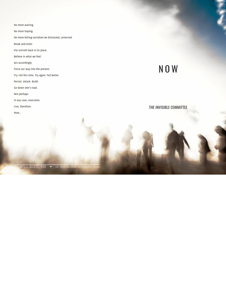 Invisible Committee NOW READ | PDF | Syria | Iraq