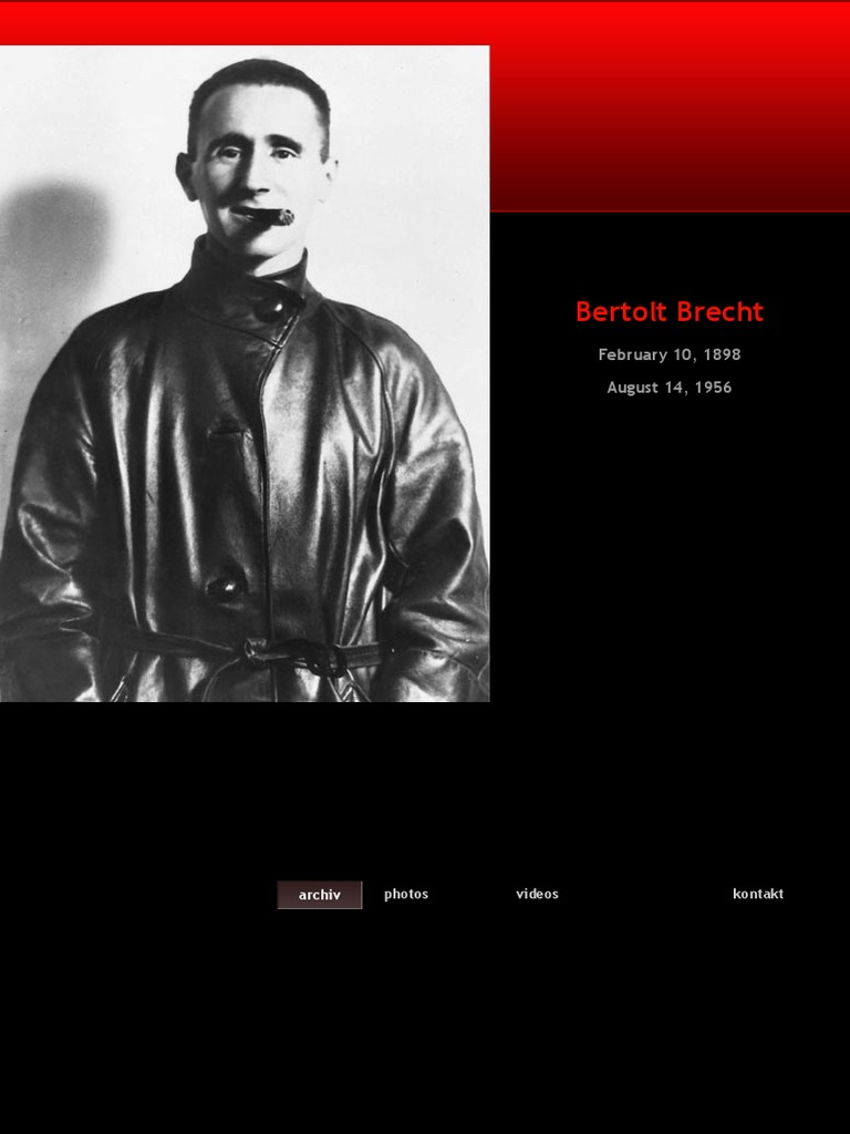 Bertolt Brecht - Internationales Archiv | PDF | Bourgeoisie