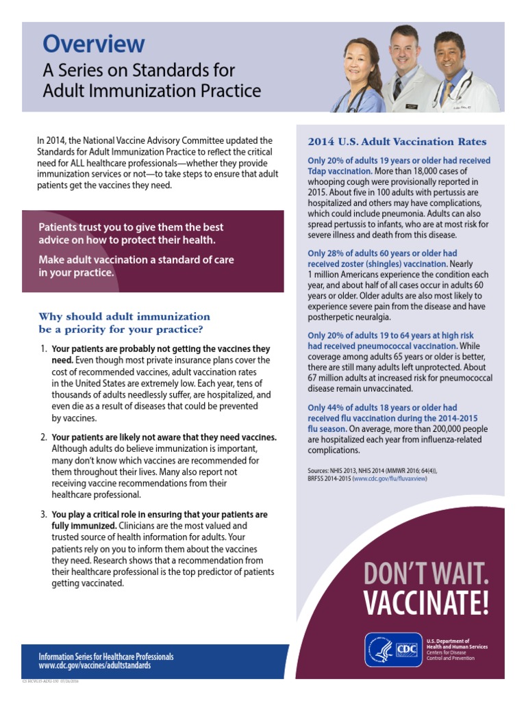 Standards Immz Practice PDF | PDF | Vaccines | Health Care