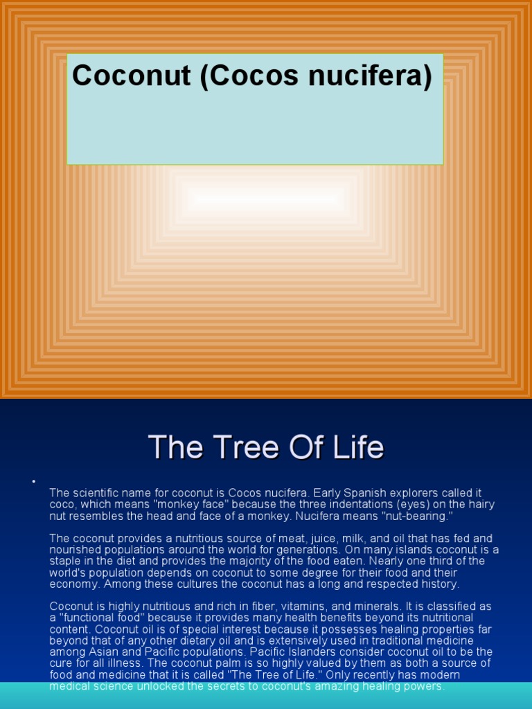 Coconut | PDF | Saturated Fat | Diet & Nutrition