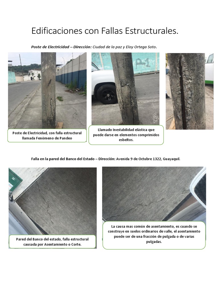 Edificaciones Con Fallas Estructurales | PDF