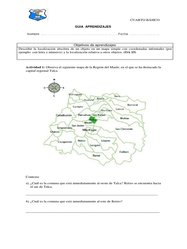 Oa15 Guia Aprendizajes | PDF