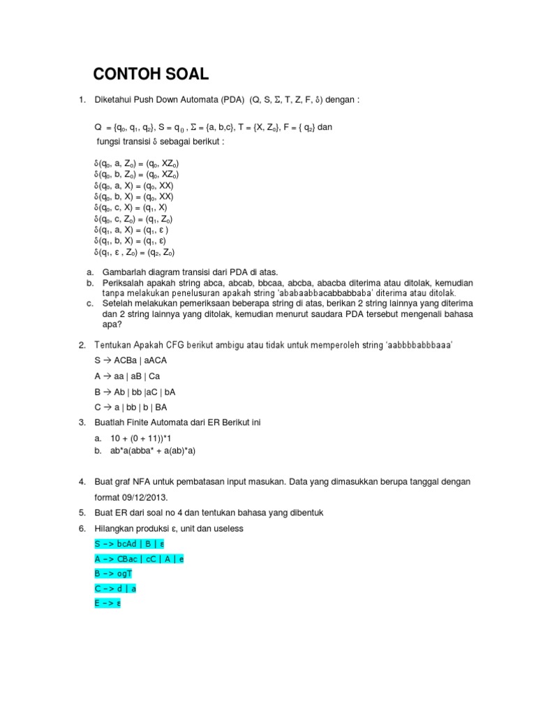 Contoh Soal Tbo PDF | PDF | Metode & Bahan Ajar