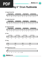All 40 Drum Rudiments | PDF | Music Theory | Musical Techniques