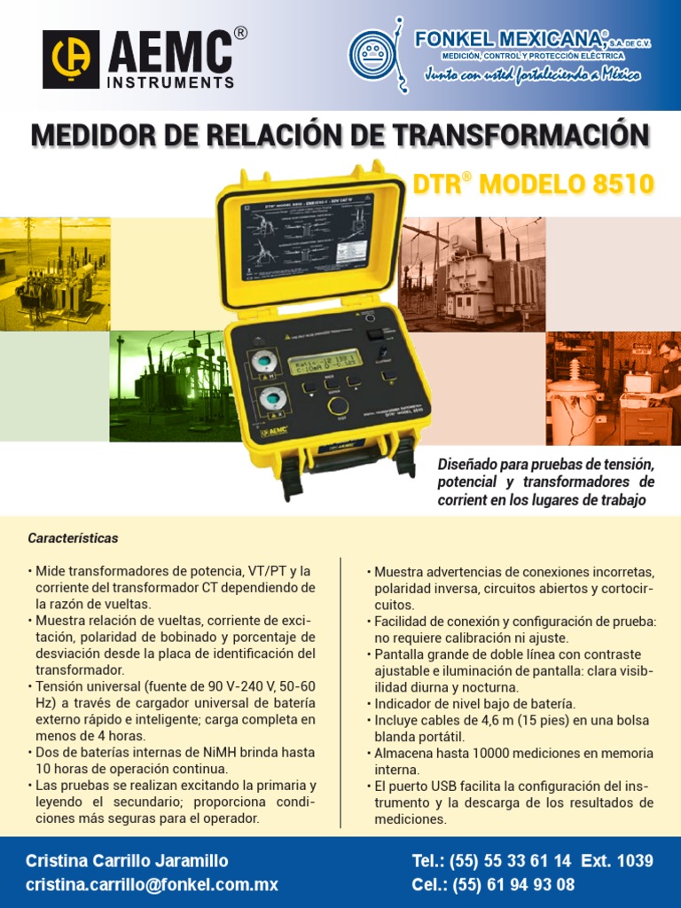 Aemc DTR 8510 CC | PDF