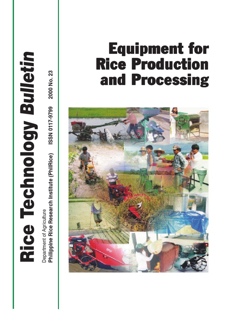 Equipment For Rice Production and Processing | PDF | Agriculture | Nature