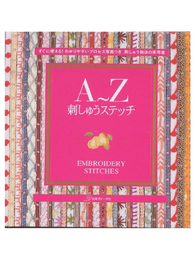 Embroidery Stitches A-Z PDF | PDF