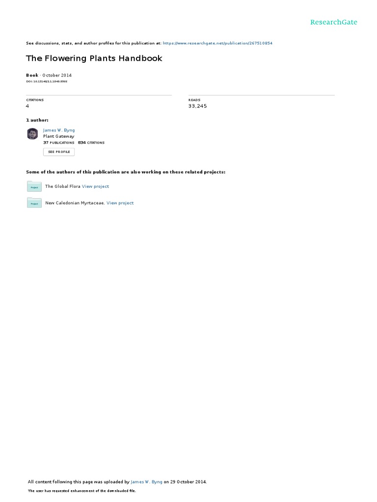 The Flowering Plants Handbook Sample | PDF | Petal | Horticulture And ...