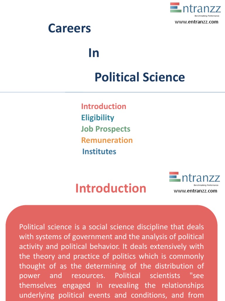 Political Science Career Guide | PDF | Political Science | Science