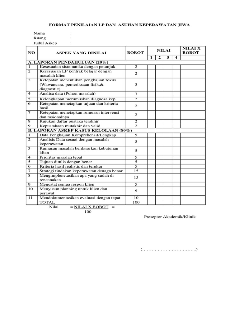Format Penilaian | PDF | Komputer